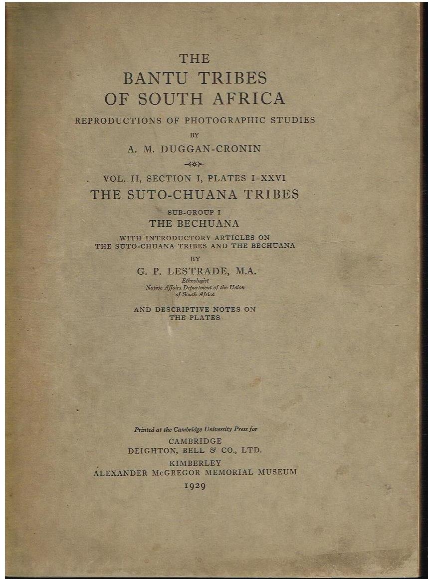The Bantu tribes of South Africa reproductions of photographic studies ...