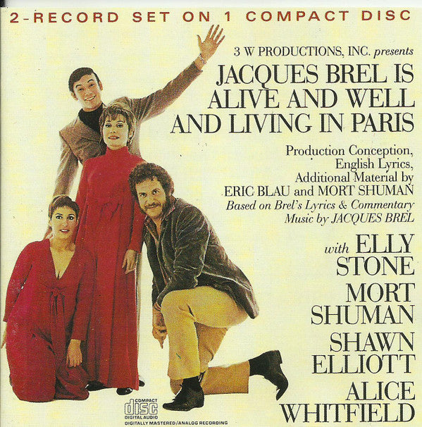 Eric Blau And Mort Shuman - Jacques Brel Is Alive And Well And Living ...